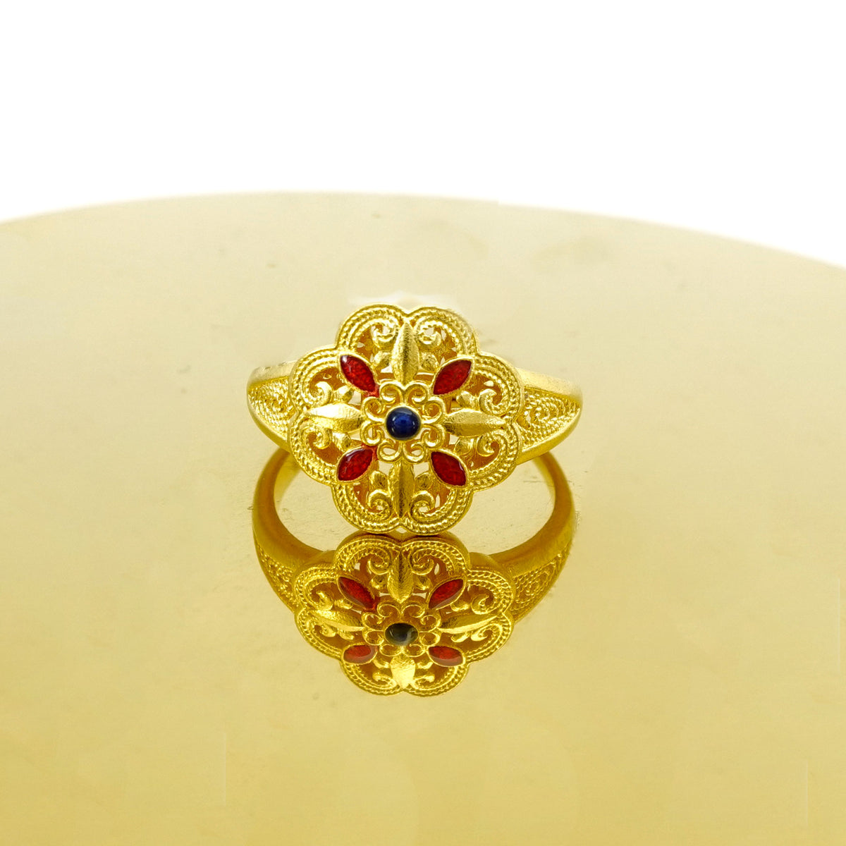 24K Gold Ring – Lao Feng Xiang Jewelry
