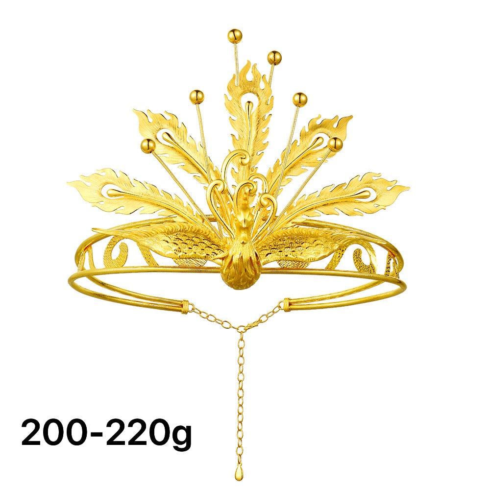24K Gold Phoenix Crown – Lao Feng Xiang Jewelry