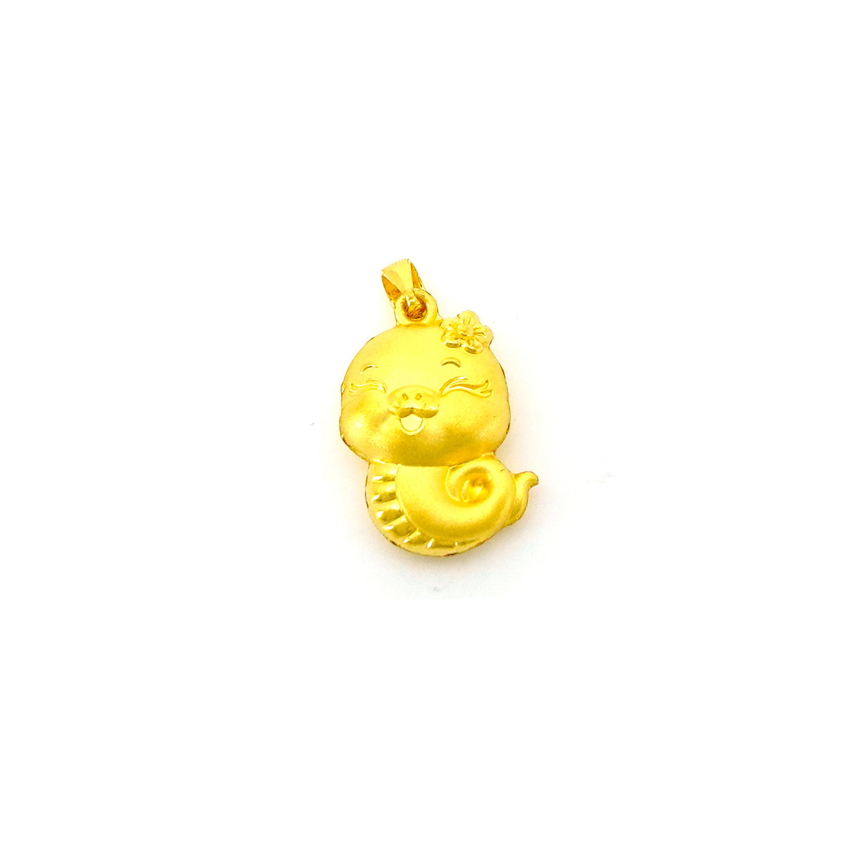 24K Gold Snake Pendant – Lao Feng Xiang Jewelry