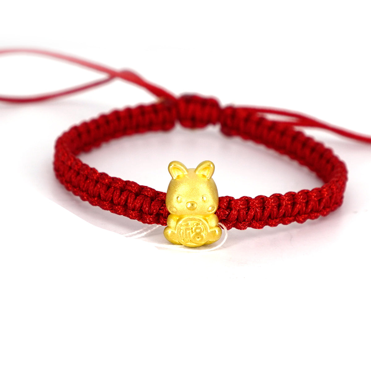 24K Gold Bracelet Charm（Rabbit 兔） – Lao Feng Xiang Jewelry